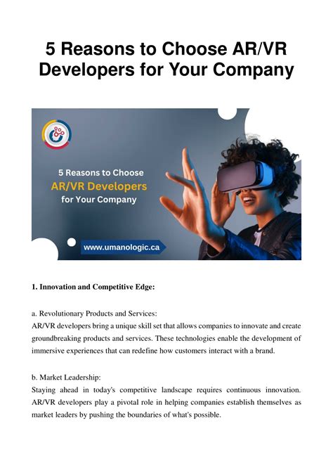 Ppt Hire Arvr Developers In Umanologic Powerpoint Presentation Free Download Id12653194
