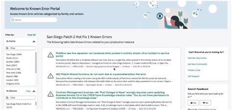 Updates To The Known Error Portal Servicenow Community