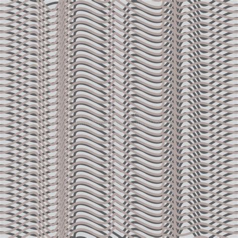 Guilloche Monochrome Texture With Waves Seamless Vector Pattern Cdr X6 Stock Vector