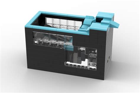 Lego Moc Sloped Stepper Gbc Module By Pinwheel Rebrickable Build