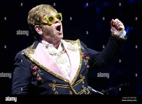 Elton John Performs Onstage During His Farewell Yellow Brick Road
