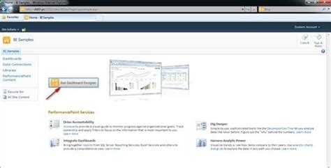Create Scorecard And Deploy Dashboard In SharePoint 2010 Using