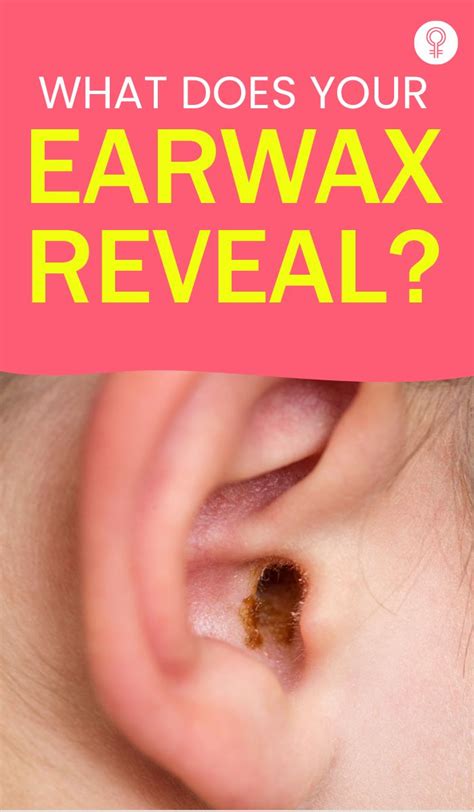 The Color And Texture Of Your Earwax Reveals Everything About Your