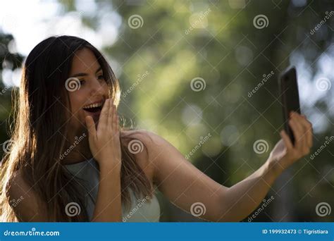 Beautiful Brunette Turkish Woman Getting Shocked And Surprised While