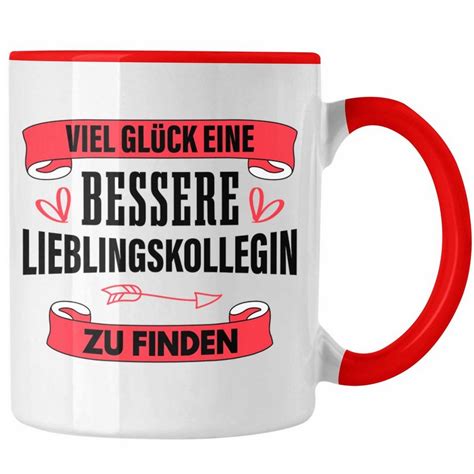 Trendation Tasse Trendation Jobwechsel Tasse Geschenk Kollegin