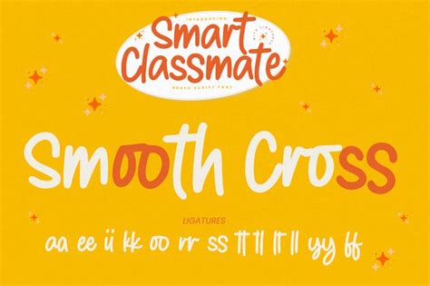 Smart Classmate Brush Script Font Script And Handwritten Ft Texture And Unique Envato