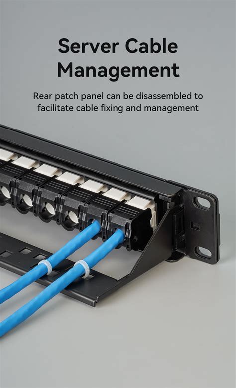 24 Port Unloaded Keystone Patch Panel Durable Network Solution