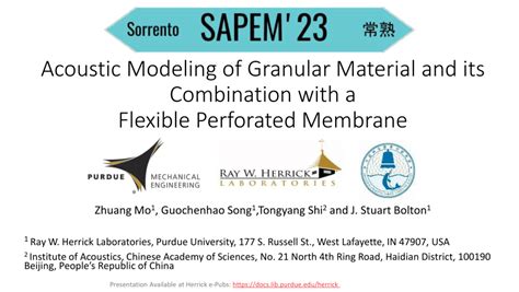 Pdf Acoustic Modeling Of Granular Material And Its Combination With A