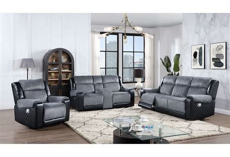 U5914 Dark Gray Reclining Chair La Cuevita Furniture