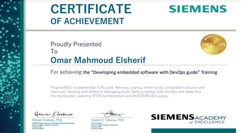 omar mahmoud on linkedin embeddedsystems siemens training 18 comments