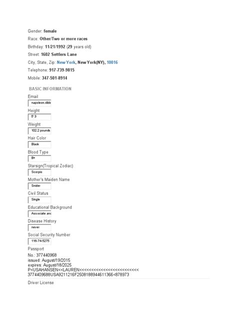 Fake Address Genarator Pdf Credit Card