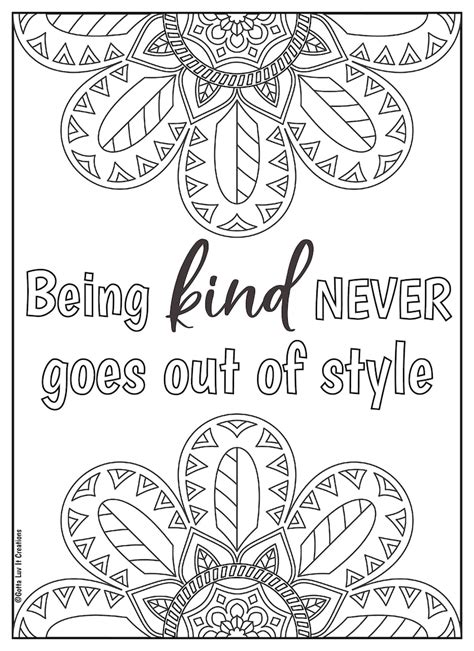 10 Mandala Motivational Coloring Pages 2 Etsy Ireland
