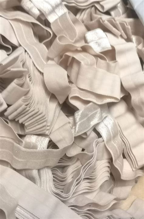 Fold Over Elastic Lip Elastic 20mm Natural Beige Fabricstore