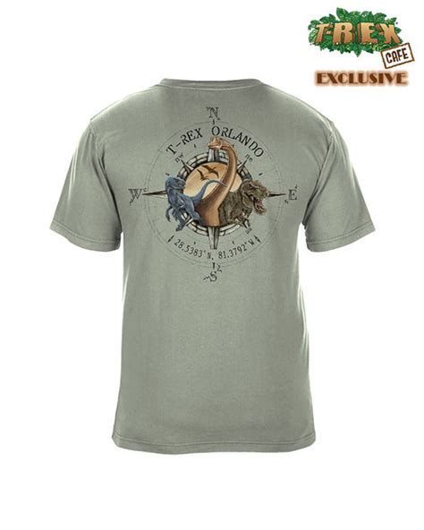 T Rex Cafe Dinosaur Compass Adult Tee Final Sale Landrys Inc