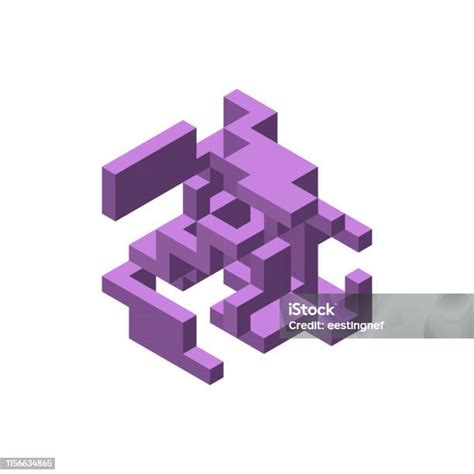 摘要 3d 結構隔離在白色背景上向量插圖向量圖形及更多建築業圖片 建築業 建築風格 影像 Istock