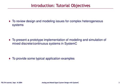 ppt analog and mixed signal system design with systemc powerpoint