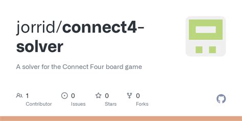 GitHub Jorrid Connect4 Solver A Solver For The Connect Four Board Game