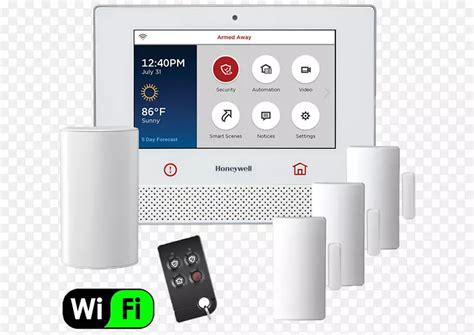 霍尼韦尔抒情家庭自动化安全警报器和系统恒温器PNG图片素材下载 图片编号6412760 PNG素材网