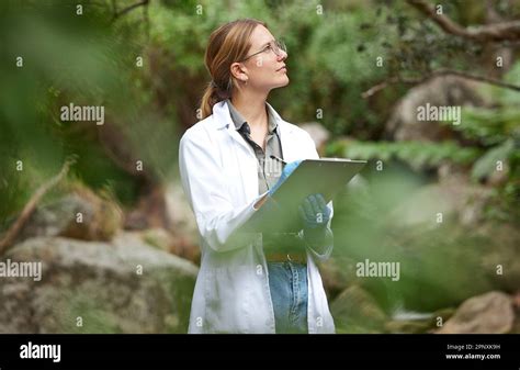 Clipboard Nature And Scientist Woman In Agriculture Research