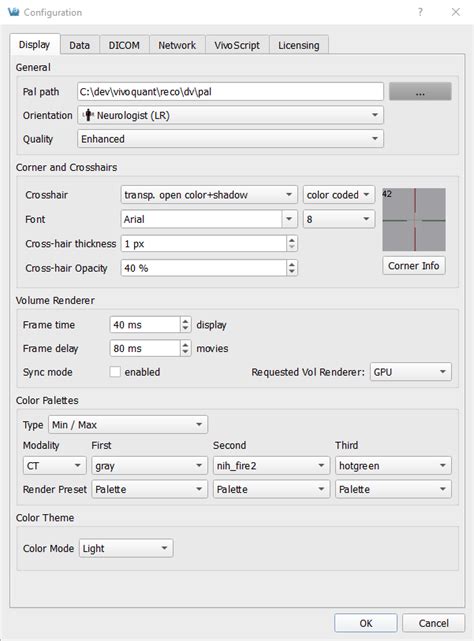 Display Vivoquant User Manual