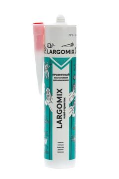 Клей-герметик LARGOMIX для аквариумов (влагостойкий) прозрачный, 280 мл ...