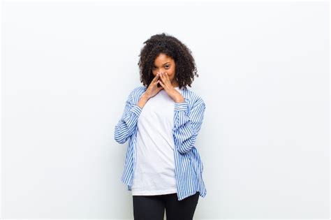 Premium Photo Woman In Striped Shirt And Expressive Face