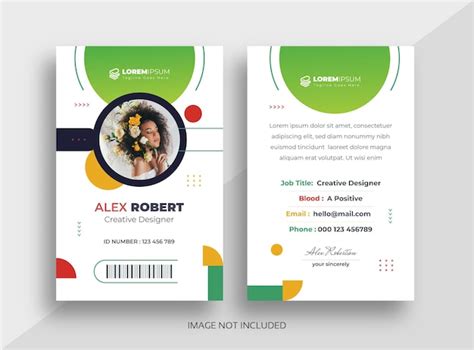 Premium Vector Stylish Id Card Design Template Id Card Layout