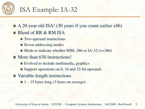 ppt cs352h computer systems architecture powerpoint presentation