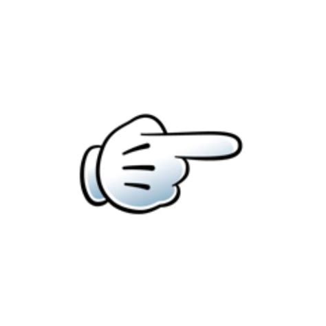 Mickey Mouse Hands Pointing Right