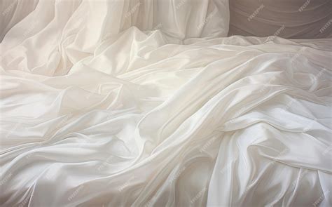 Premium Ai Image White Sheet On Bed