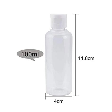 Travel Bottles Clear Plastic Bottles Set 100ml Leakproof Air Travel Toiletries Liquid Containers