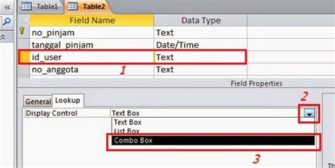 Cara Membuat Tabel Di Microsoft Access Dengan Sintak Table Design