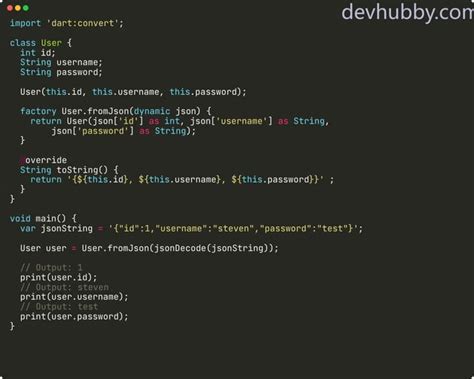 How To Convert Json To Object In Dart Rdartlang