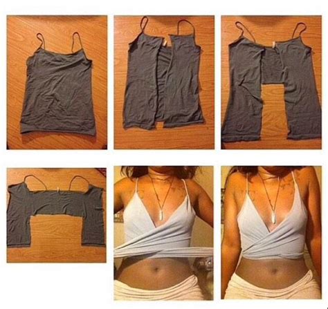 Tank Top Diy Bandana Top No Sew Crop Top Diy Ideas T Shirt To Wrap