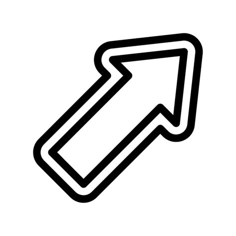 Diagonal Arrow Vector Icon Illustration 42405328 Vector Art At Vecteezy