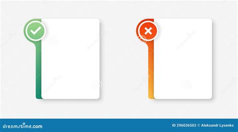 Do And Dont Icon In Flat Style Dos And Don Ts Vector Illustration On