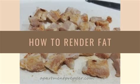 How To Render Fat Apartment Prepper