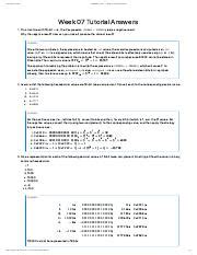 COMP1521 22T1 Week 07 Tutorial Answers Pdf 23 05 2022 16 28