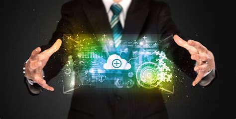 Businessman Holding Data Cloud Stock Photo Image Of Data Accounting 94415580