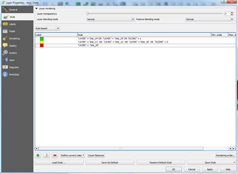 Qgis Using The Rule Based Style To Calculate Each Grid Cell From Overlaps Geographic