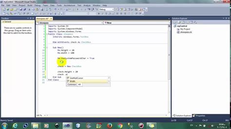 Make Your Own Control Vb Net Youtube