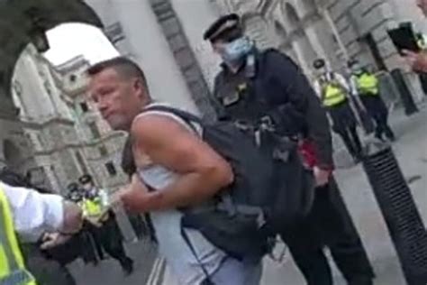 Female Police Officer Kicked In Head At London Anti Lockdown Protest