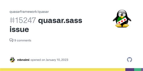Quasar Sass Issue Issue Quasarframework Quasar GitHub