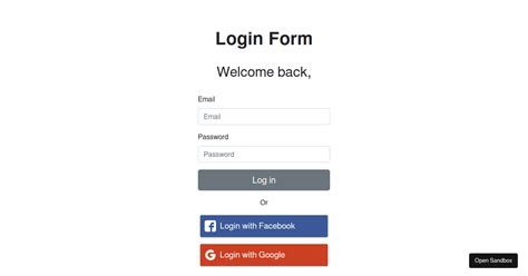 React Facebook Examples Codesandbox