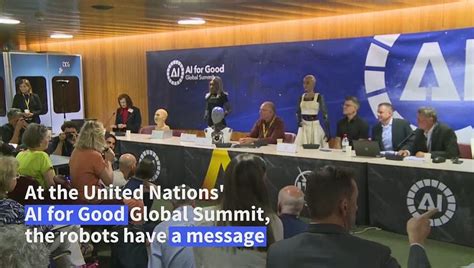 Ai Robots Tell Un Conference They Could Run The One News Page Video