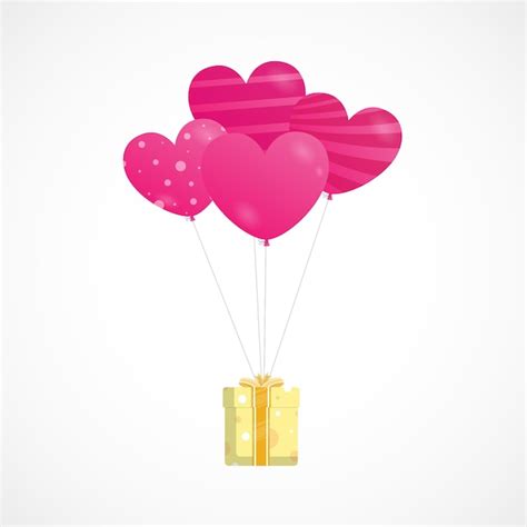 Premium Vector Balloon T Heart Love Pink For Decoration Valentine
