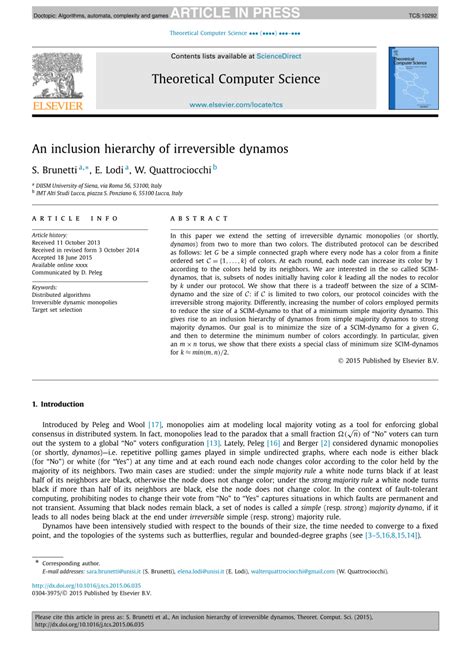 Pdf 2015 06 An Inclusion Hierarchy Of Irreversible Dynamos