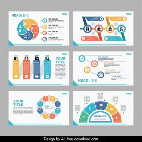 Powerpoint Infographics Templates Collection Elegant Chart Elements