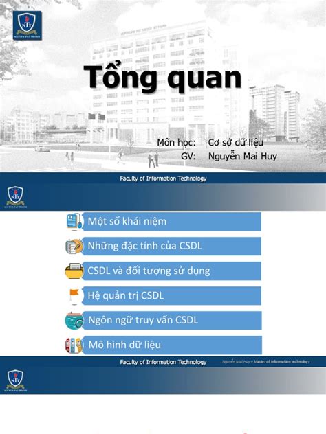 01 Tong Quan Ve Csdl 2020 Pdf