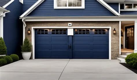 Navy Blue Garage Doors With Inspiring Images